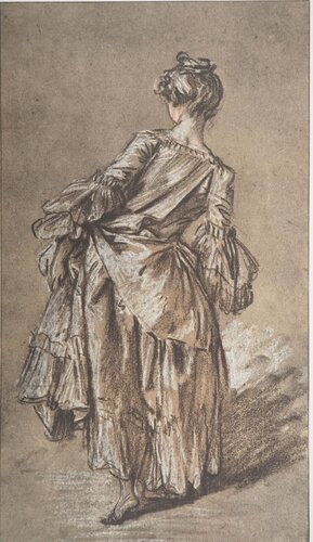 Jeune femme marchant by François Boucher (1959) : Print Engraving ...