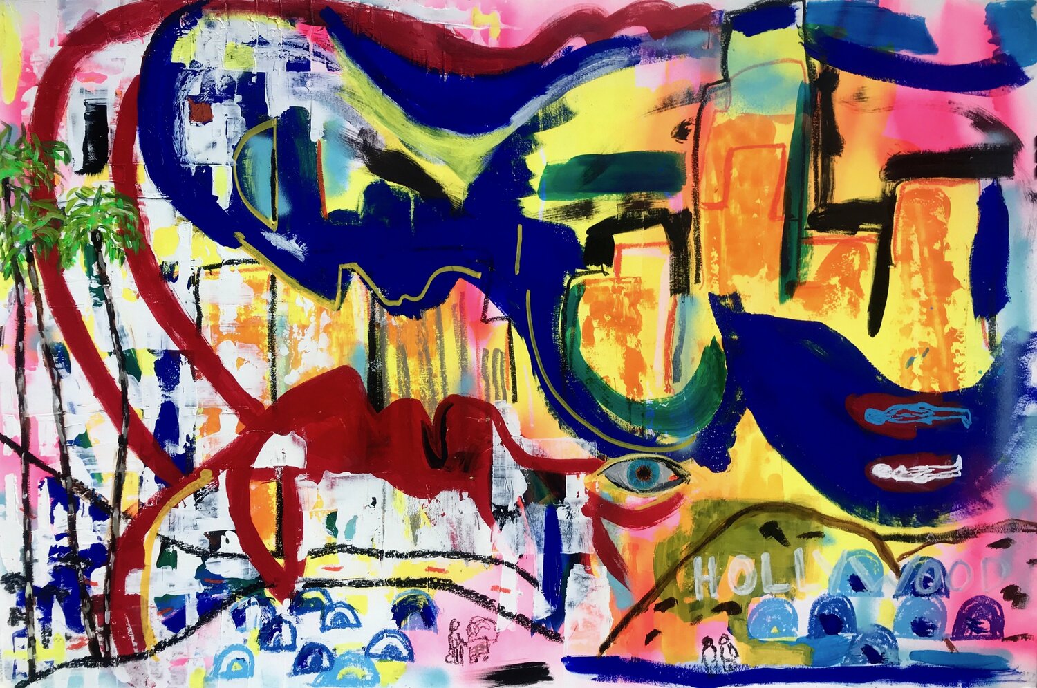 Eye Origins~ Hollywood by Bridget Griggs (2015) : Work on Paper Acrylic ...