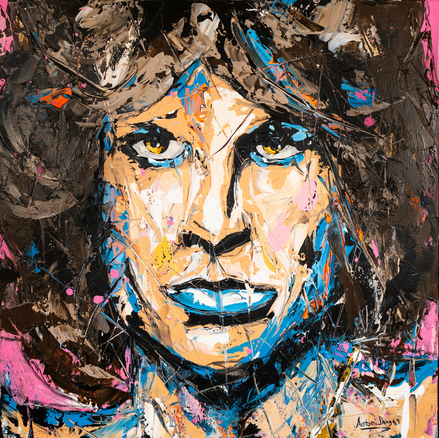 Jim Morrison Abstract Painting