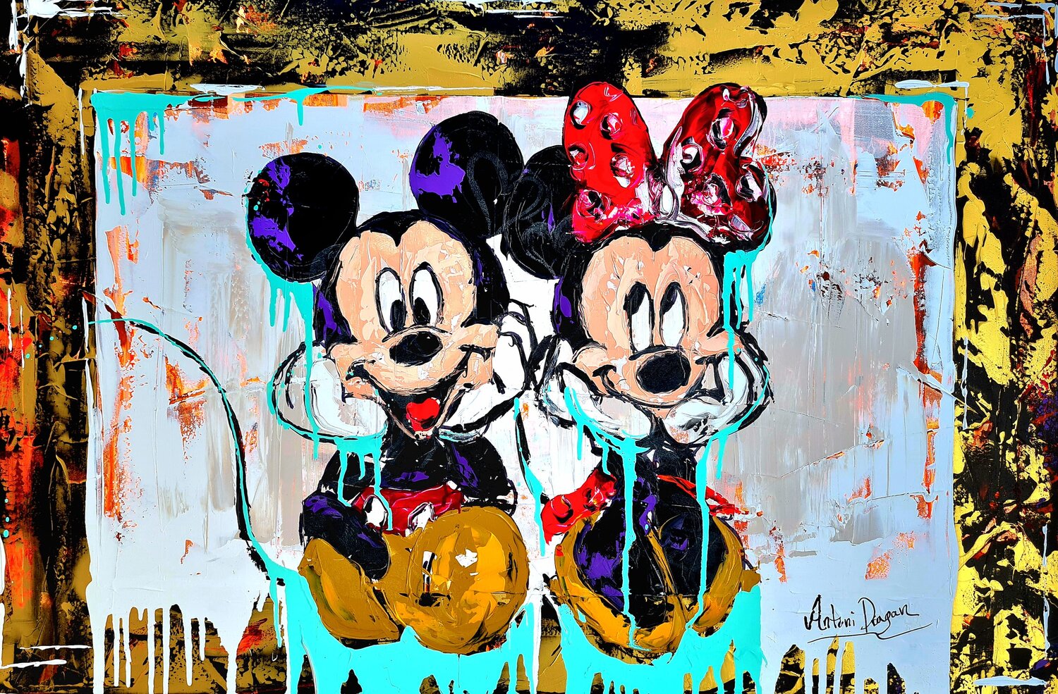 Minnie and Mickey Mouse chilling in the frame de Antoni Dragan (2023 ...