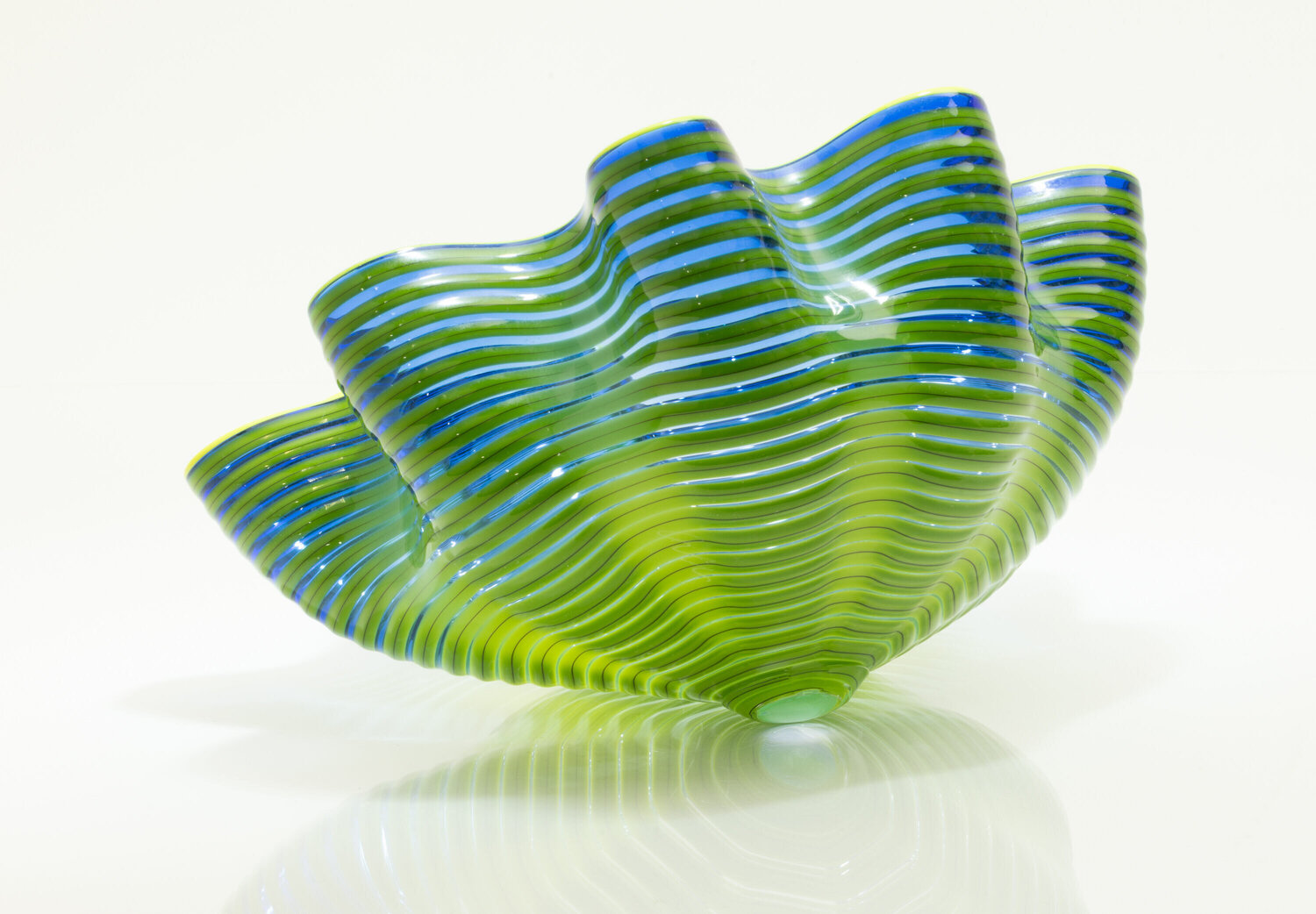Dale Chihuly Neptune Blue Seaform Sold Out 2011 Portland Press Signed ...