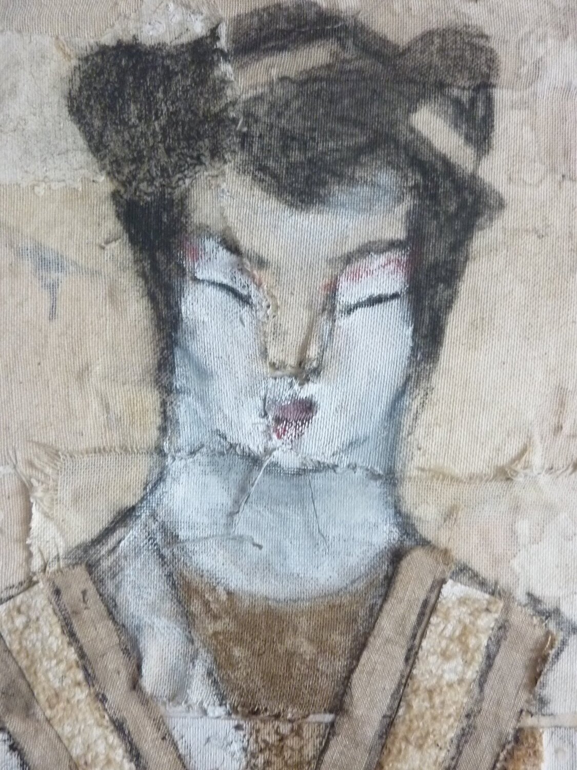 JAPANEESE SAMURAI by Marcos Zrihen (2022) : Painting Collage, Pastel on ...