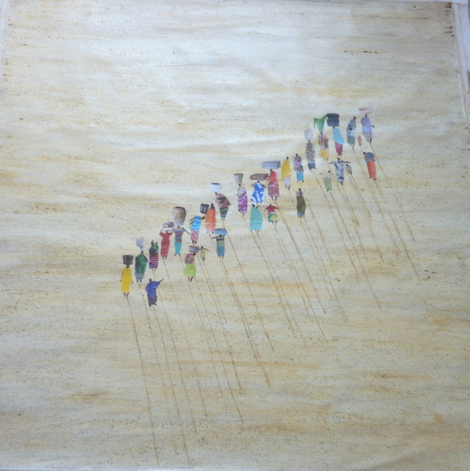 SENEGAL ONLINE by Marcos Zrihen (2024) : Painting Acrylic, Collage on ...