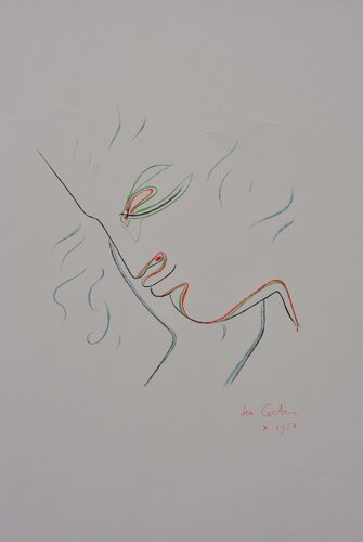 Le Gabier de Vigie - Limoges porcelain plate after a Cocteau drawing by ...