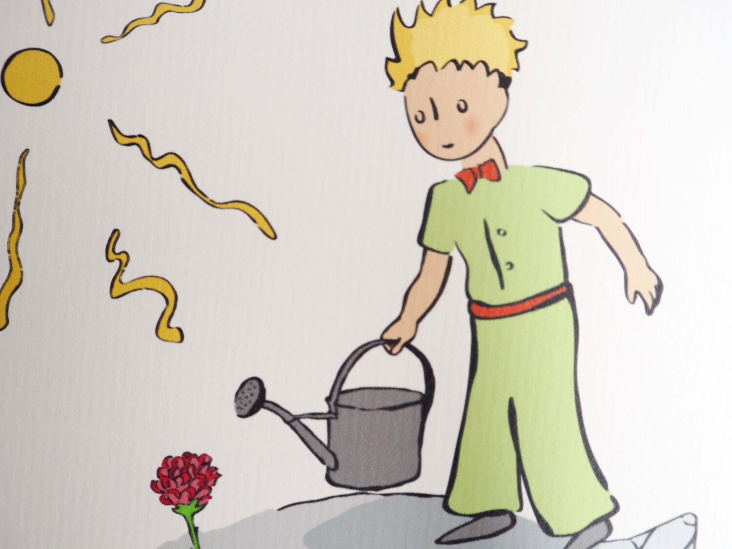 Le Petit Prince arrose sa rose von Antoine de Saint-Exupéry (2022 ...