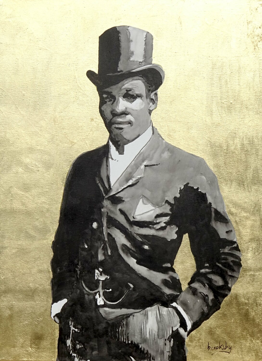 Peter Jackson the boxer by Angie Brooksby-Arcangioli (2022) : Painting ...