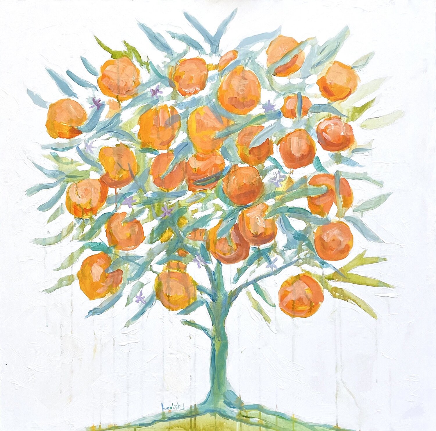 Orange Tree of Life by Angie Brooksby-Arcangioli (2024) : Painting ...