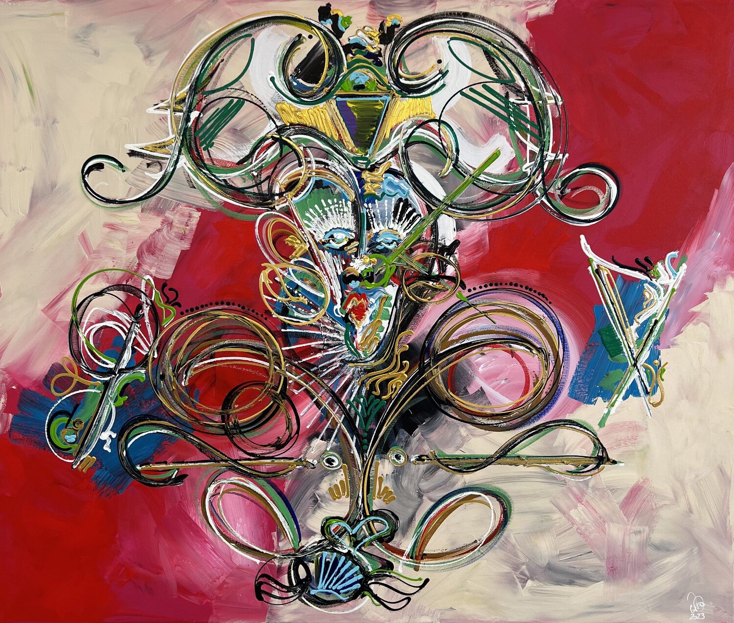 Captain Morgan von Jonas Deubelbeiss (2023): Malerei Acryl auf Leinwand ...