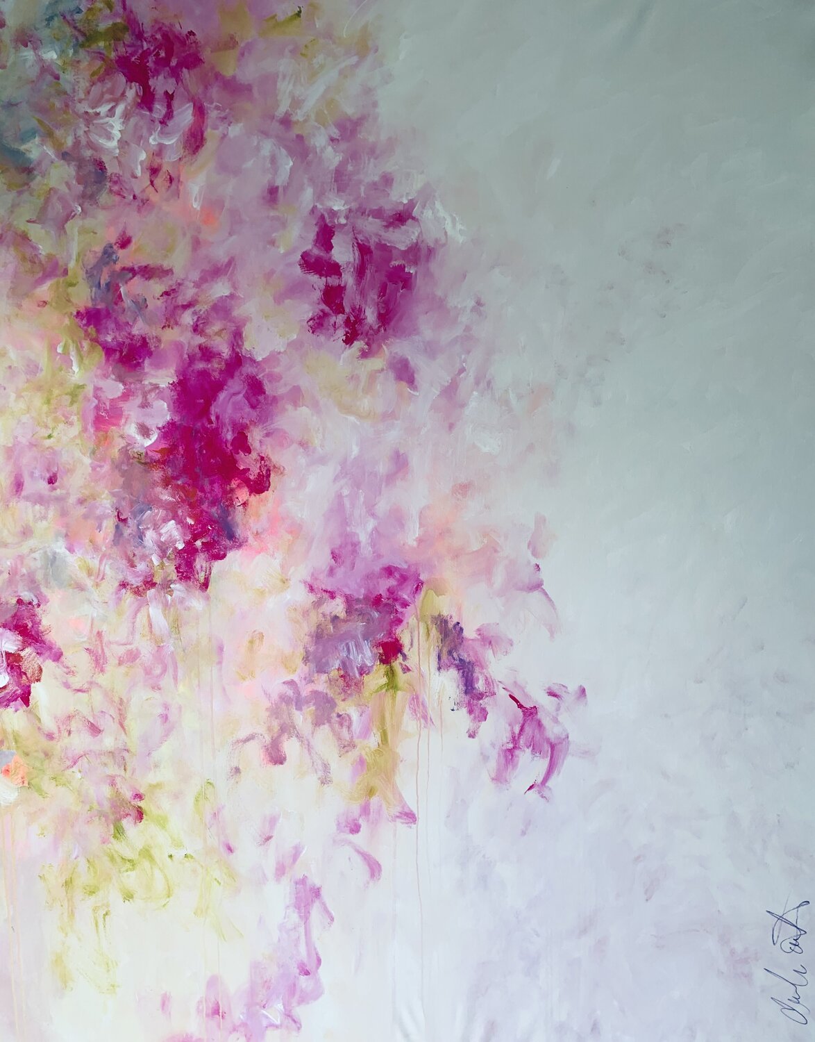 Cherry Blossom by Darlene Watson (2022) : Painting Acrylic on Canvas ...