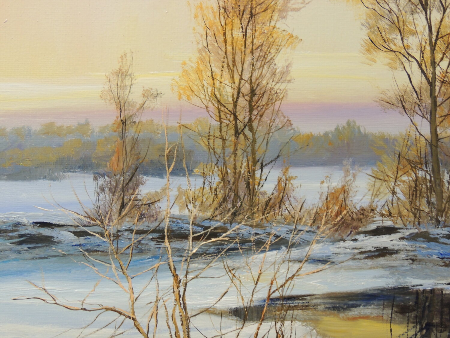 The Secret of the Evening von Oleg Riabchuk (2022): Malerei Öl auf ...