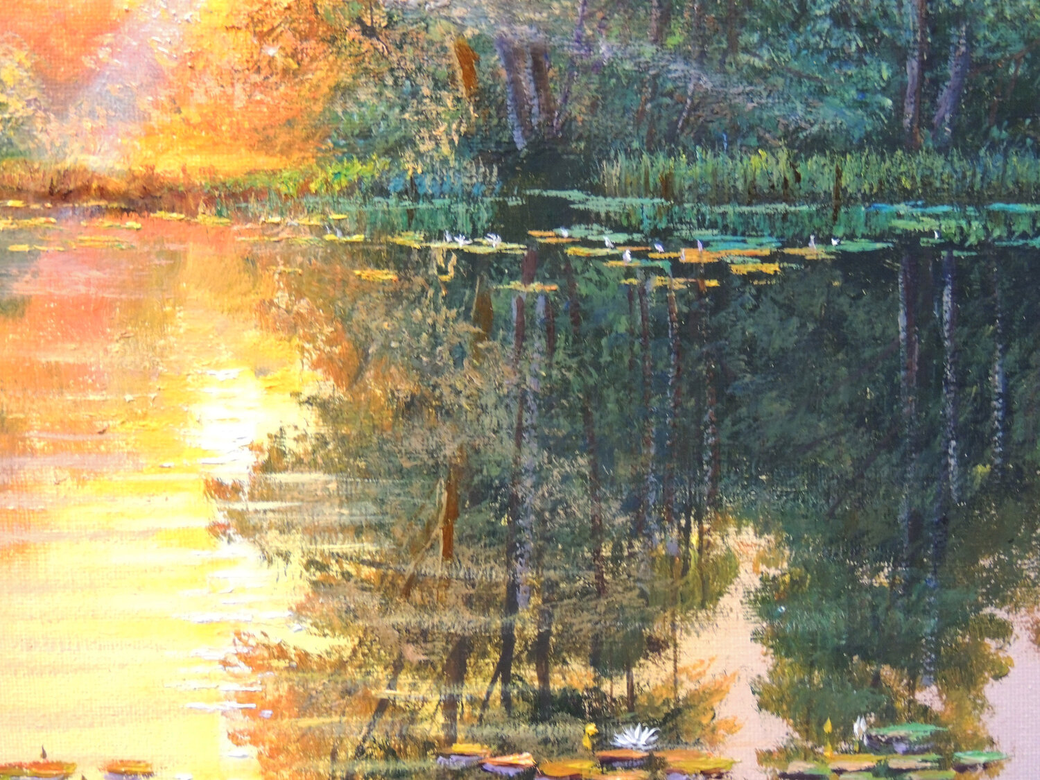 Golden Dusk by Oleg Riabchuk (2024) : Painting Oil on Canvas - Singulart