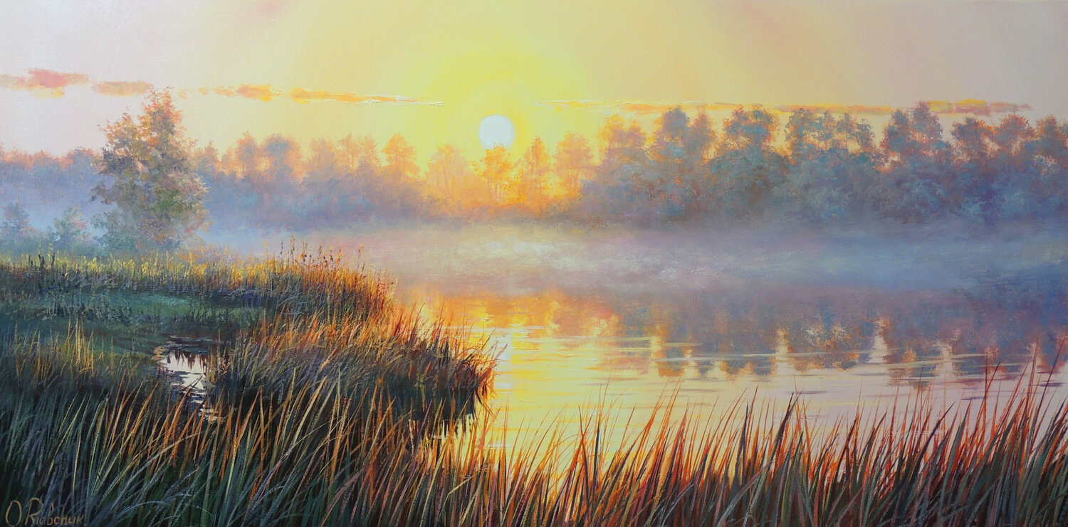 Evenfall by Oleg Riabchuk (2022) : Painting Oil on Canvas - Singulart