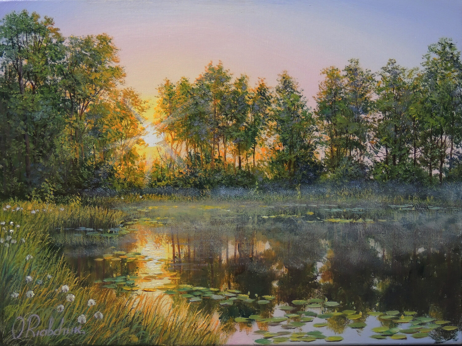 Dancing Among Trees by Oleg Riabchuk (2022) : Painting Oil on Canvas ...