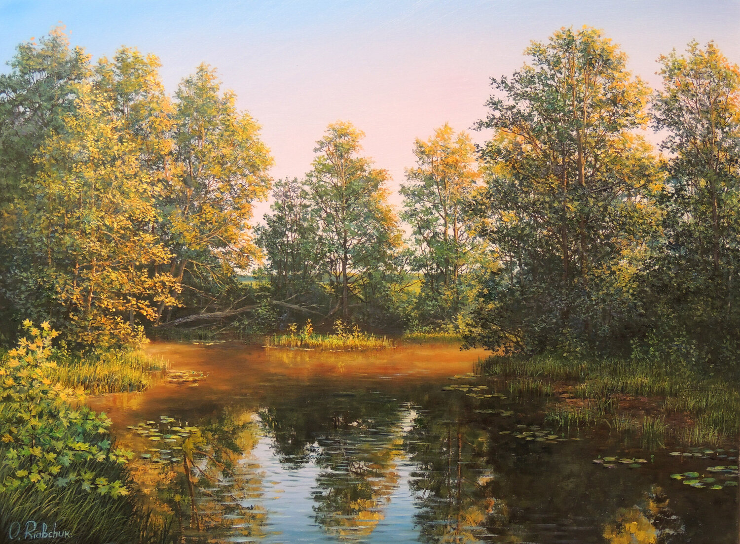 Summer Mood by Oleg Riabchuk (2023) : Painting Oil on Canvas - Singulart