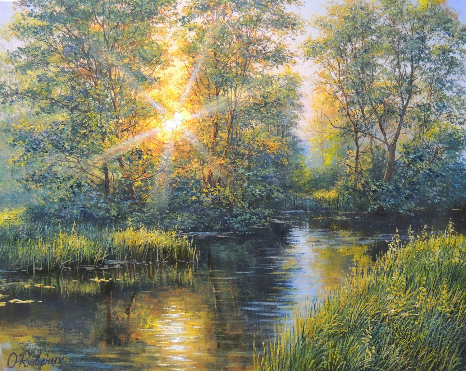 Remember the Summer by Oleg Riabchuk (2023) : Painting Oil on Canvas ...