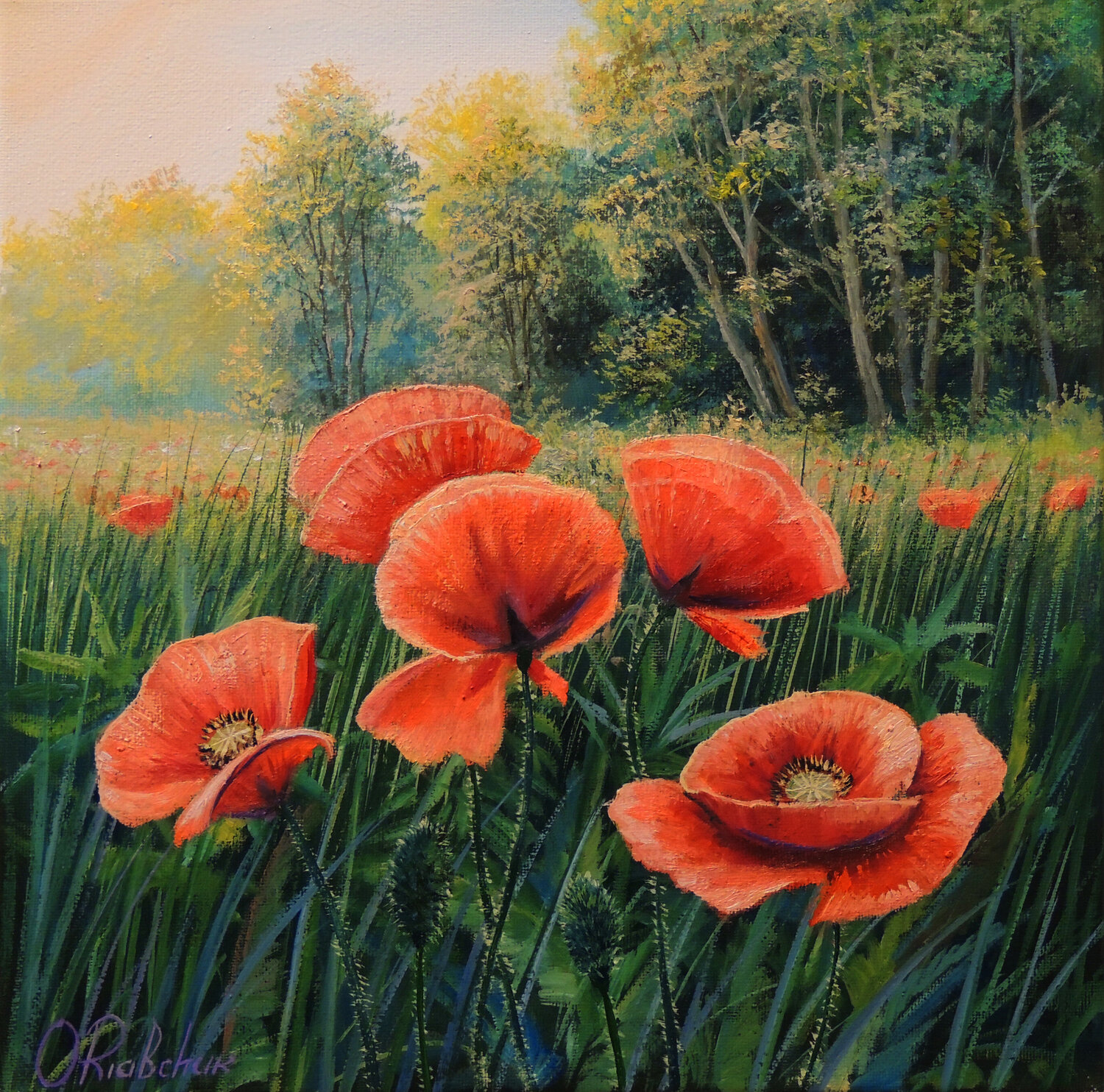 Remembrance by Oleg Riabchuk (2024) : Painting Oil on Canvas - Singulart