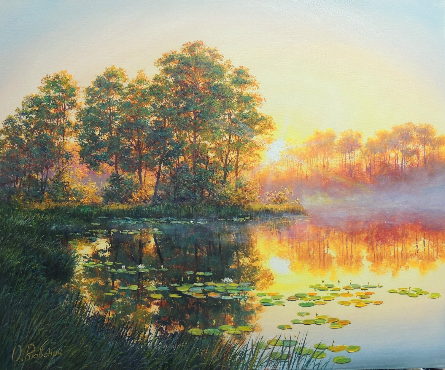 Evening Delight by Oleg Riabchuk (2020) : Painting Oil on Canvas ...