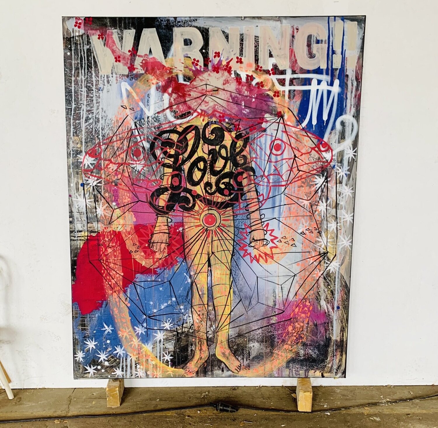 WARNING by Anton Unai (2022) : Painting Relief Printing, Objects on ...
