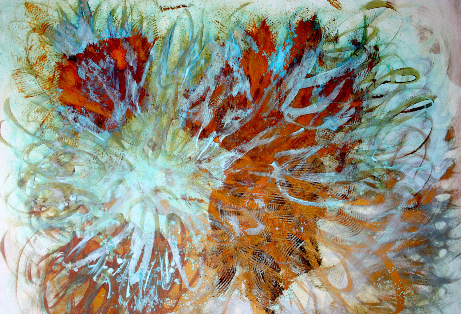 Oxidation by Olga David (2016) : Painting Gilding, Earth on Canvas - Singulart