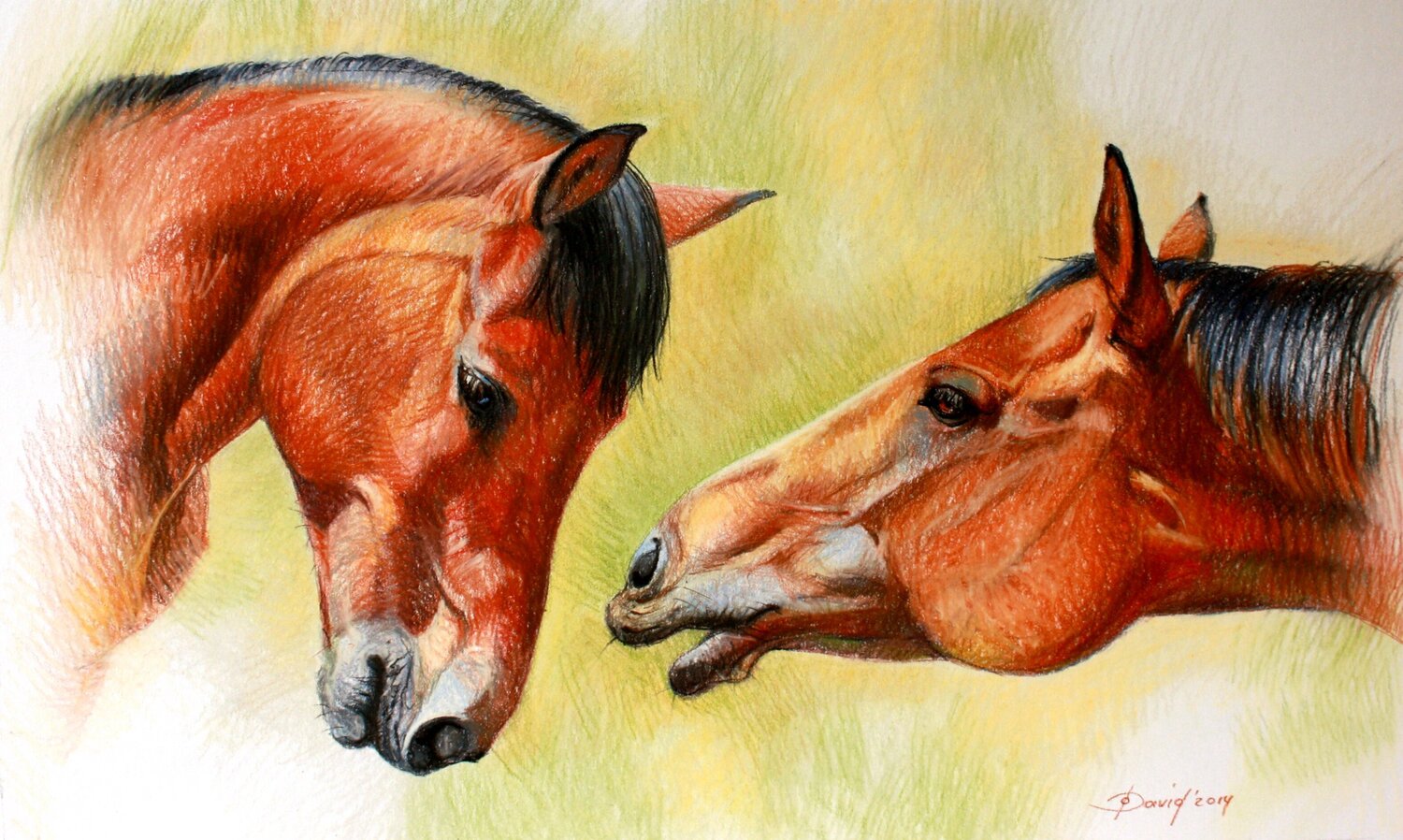 Einklang by Olga David (2014) : Drawing Pastel on Paper - Singulart