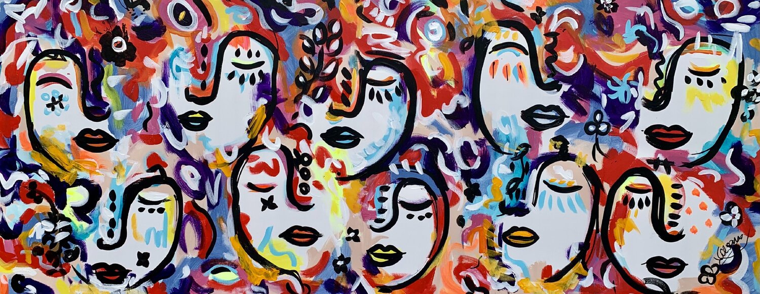 Free Spirits 17 by Veronica Vilsan (2023) : Painting Acrylic on Canvas - SINGULART