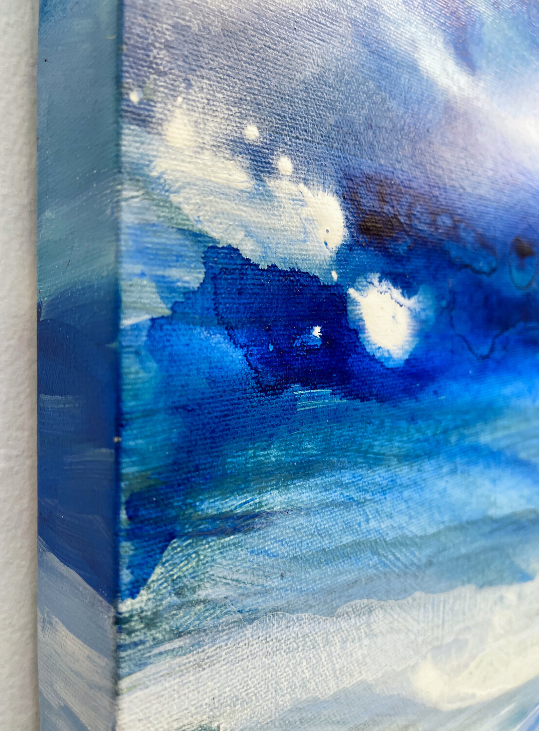 Waterfront von Margarita Lypiridou (2022): Malerei Acryl auf Holz - Singulart