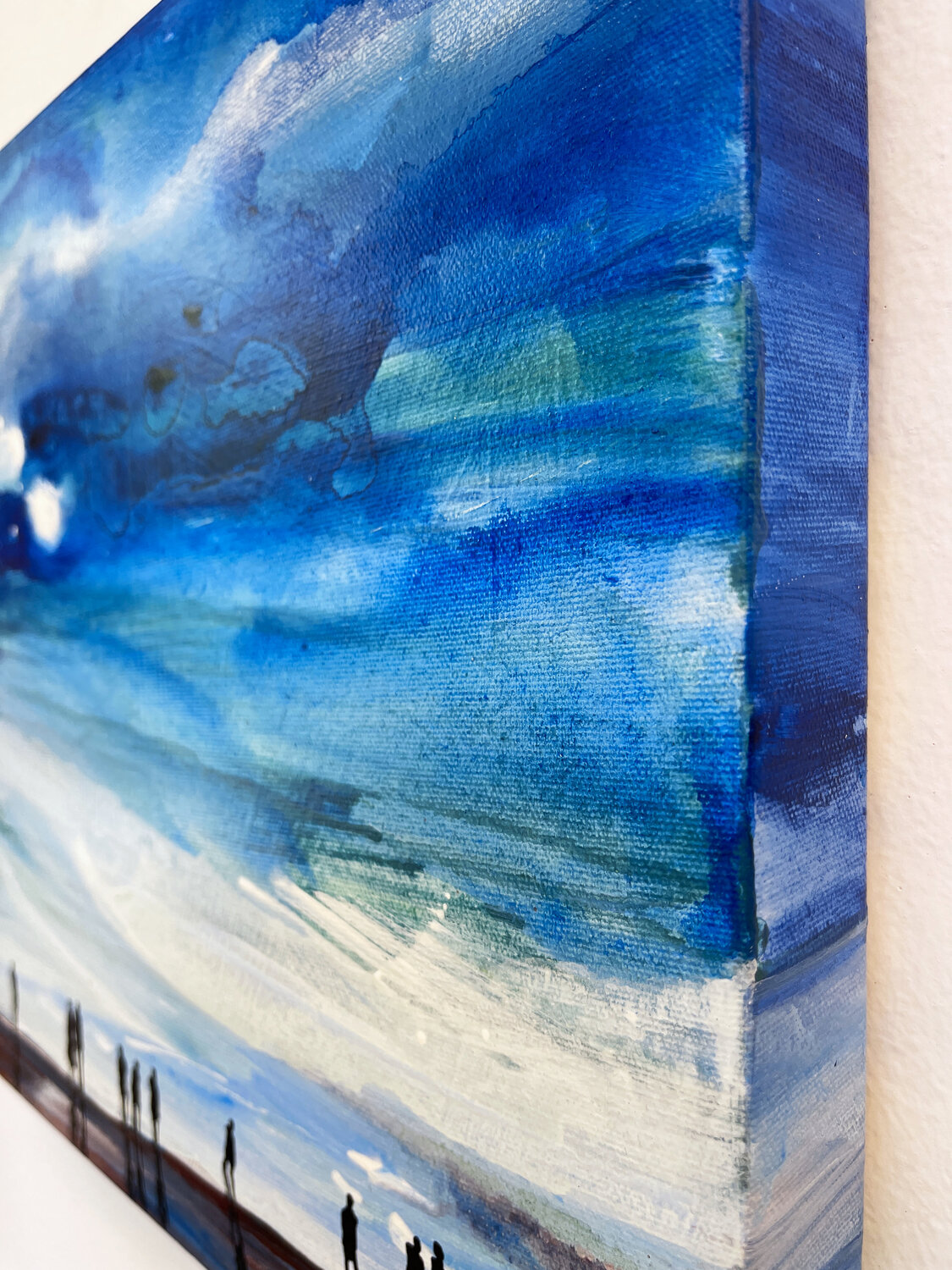 Waterfront von Margarita Lypiridou (2022): Malerei Acryl auf Holz - Singulart