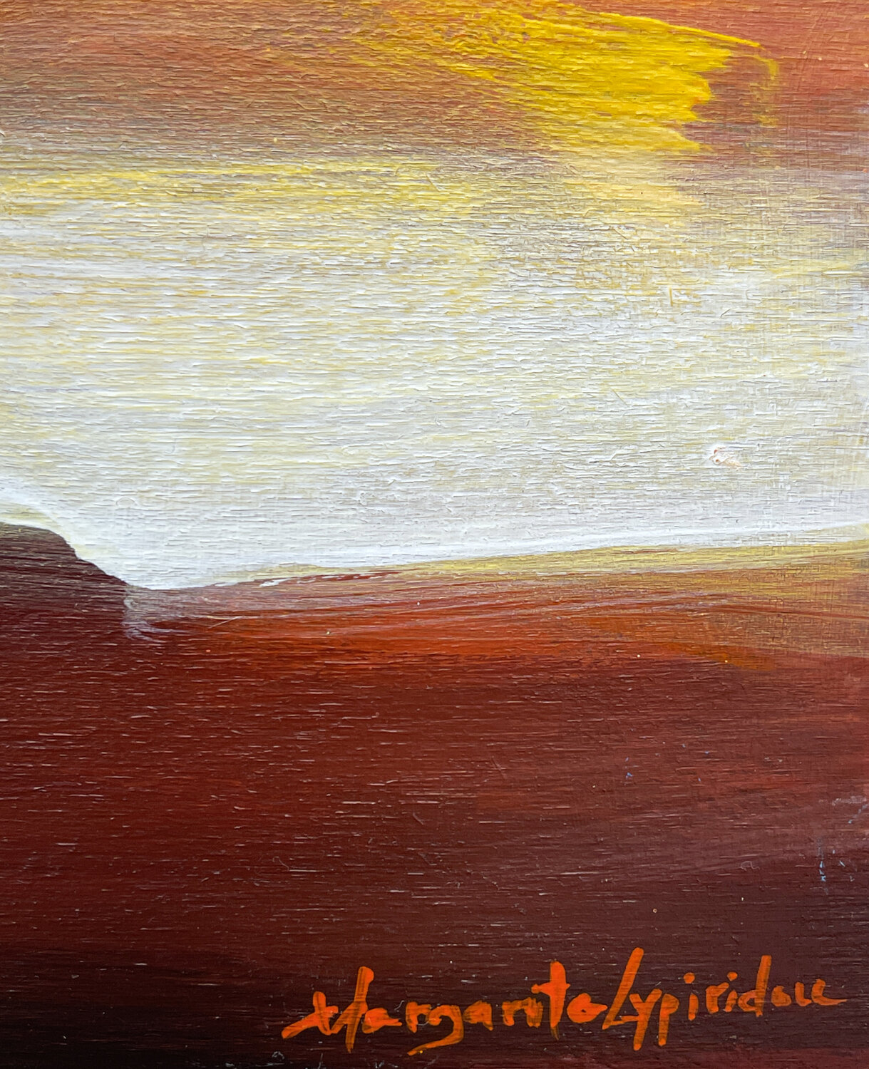 Shooting Stars von Margarita Lypiridou (2022): Malerei Acryl auf Holz - SINGULART