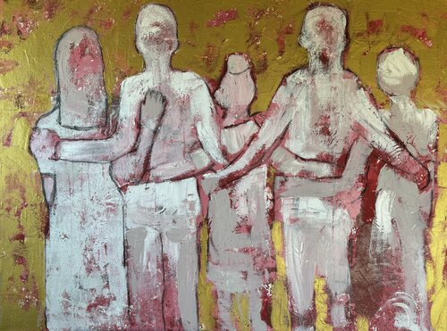 Deeply Human by Anne Maizianne (2024) : Painting Acrylic, Chalk on ...