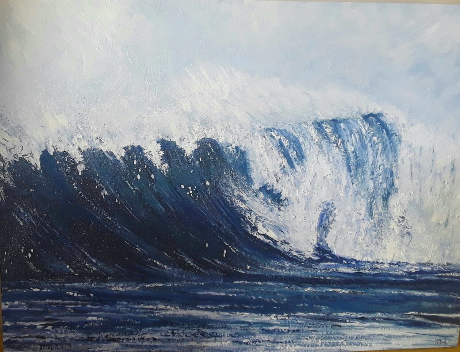 The Blue Wave by Therese O'Keeffe (2024) : Painting Oil on Canvas ...