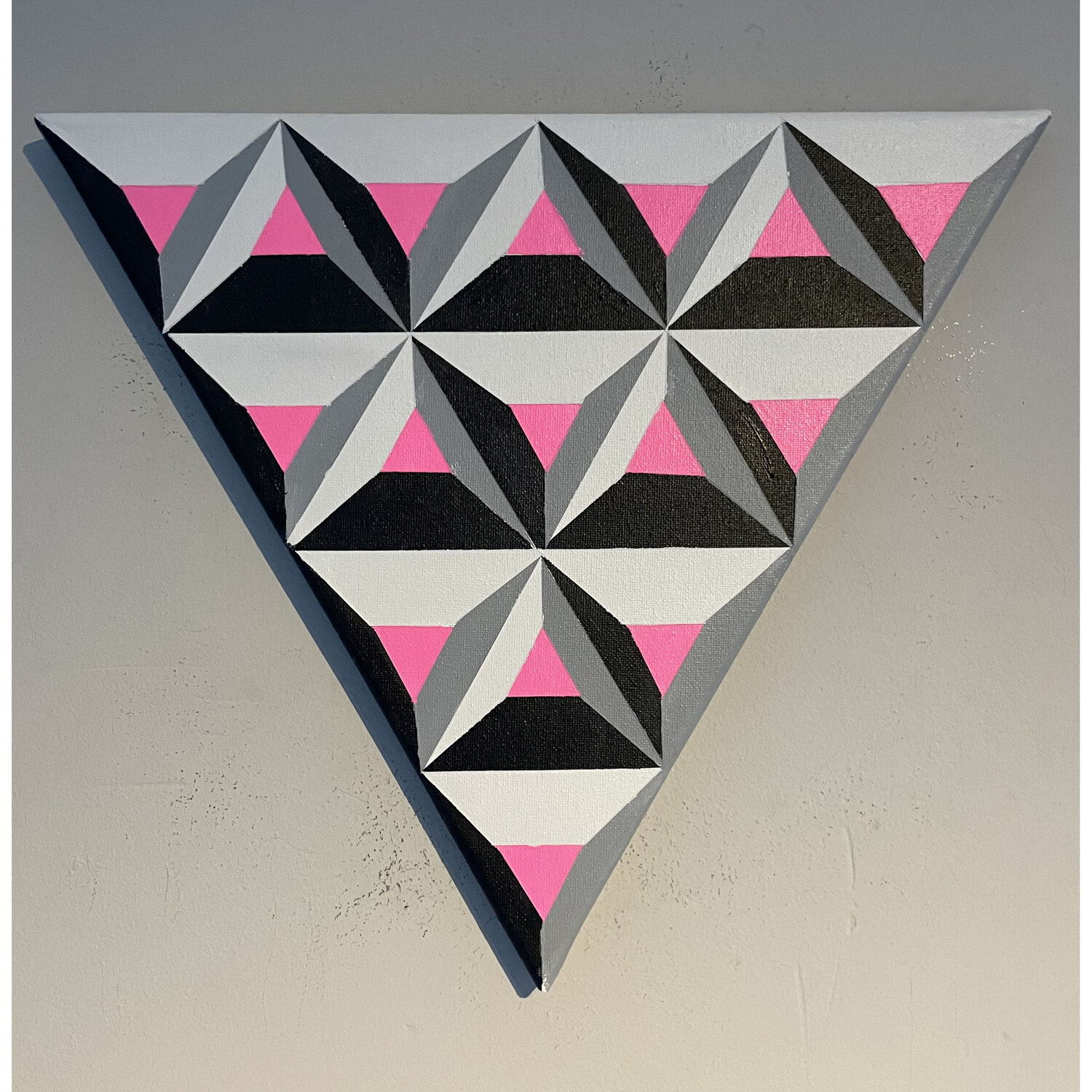Geometric Triangle Sculpture