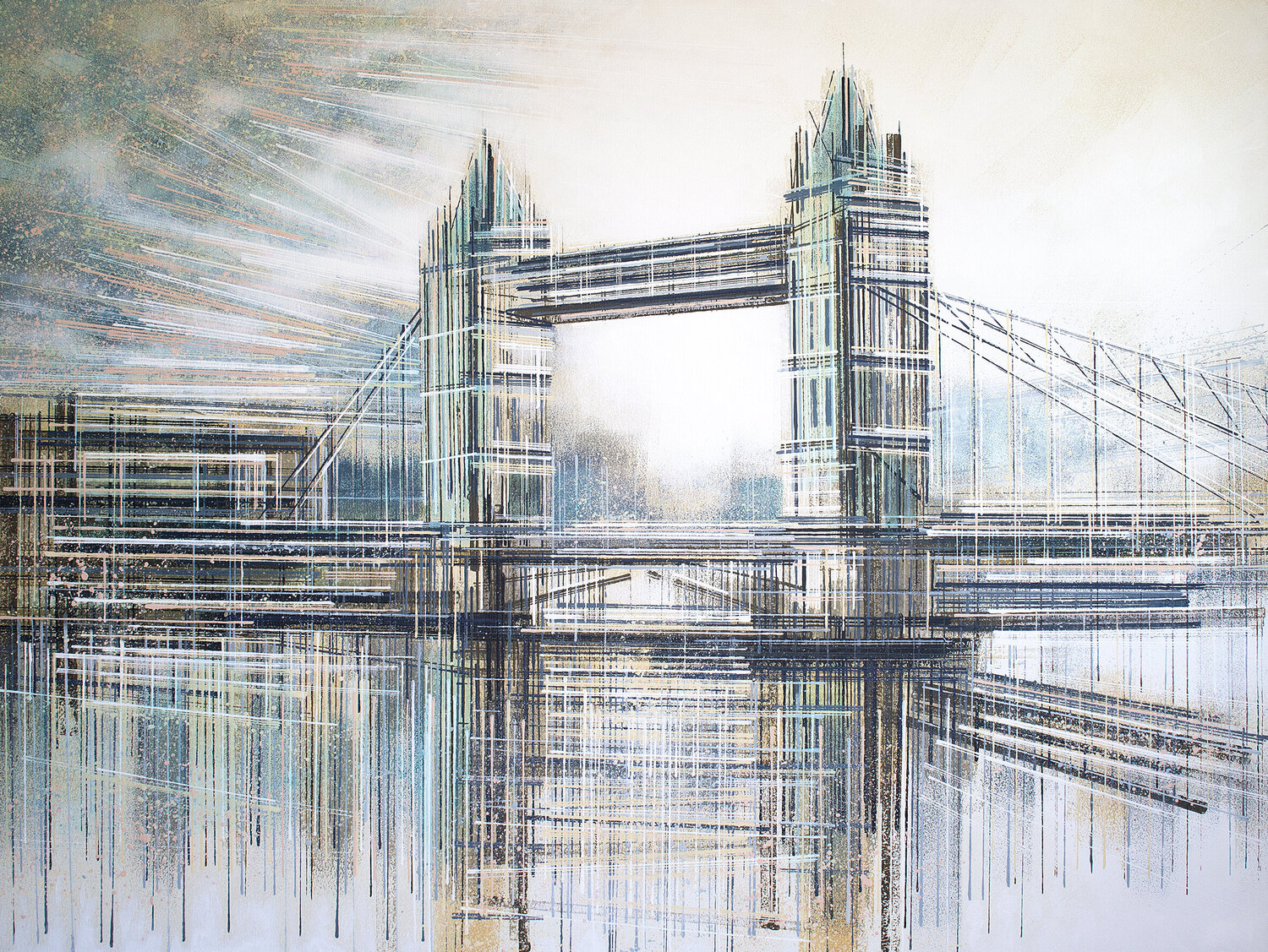 Tower Bridge London At Dusk by Marc Todd (2025) : Painting Acrylic on ...