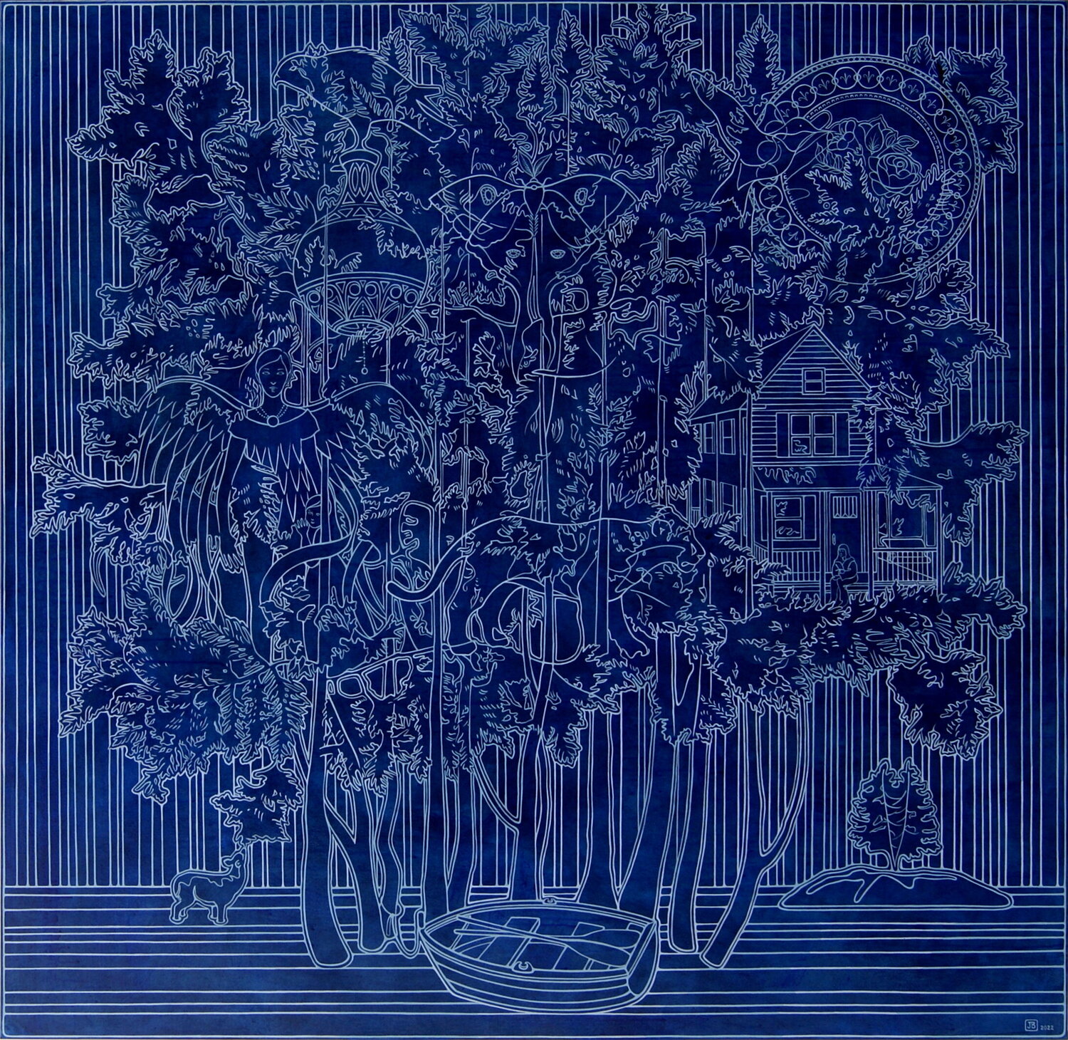 Thuyas occidentalis by Johanne Bilodeau (2022) : Painting Acrylic on ...