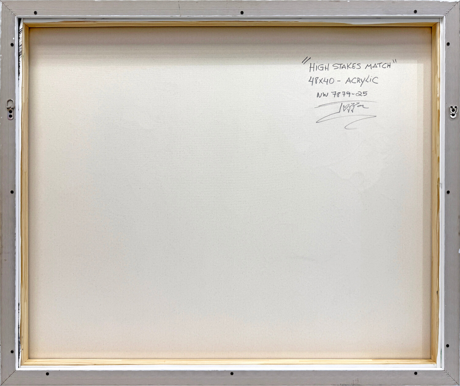 High Stakes Match (Monopoly), large original painting with custom ...