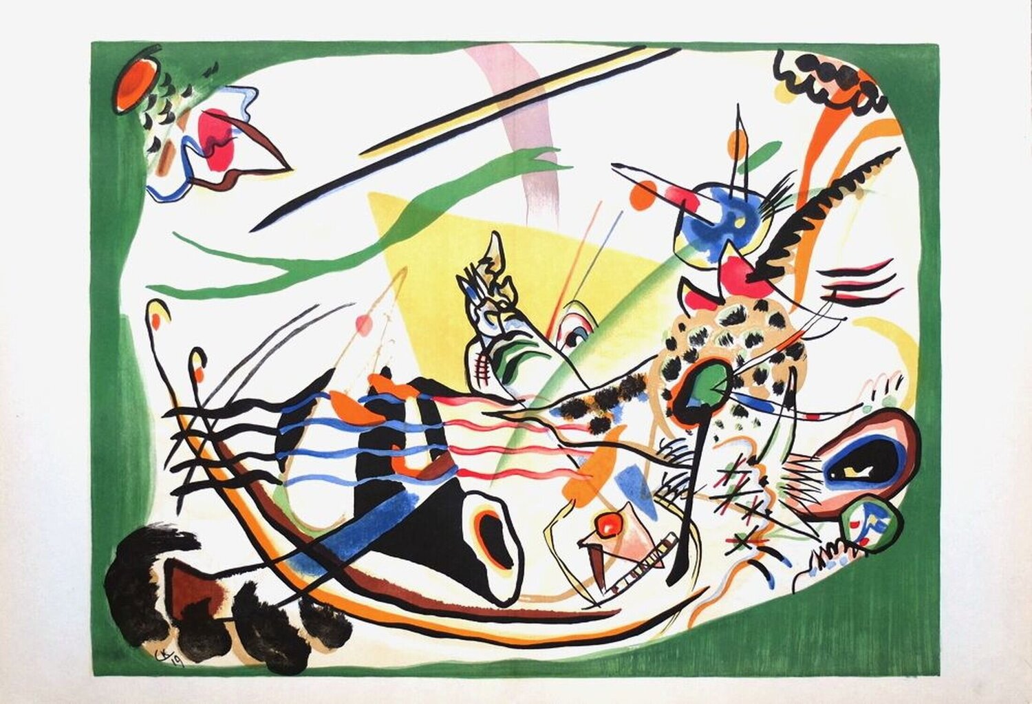 DLM101 - Composition IV by Wassily Kandinsky (1957) : Print Lithography ...