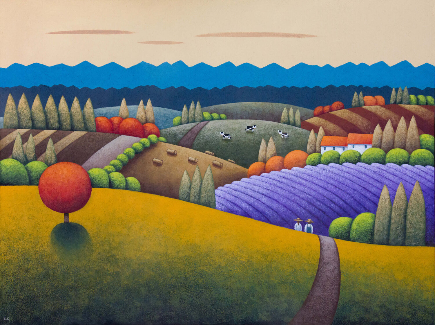 Fields of Delight by Kate Graham (2023) : Painting Acrylic on Canvas ...