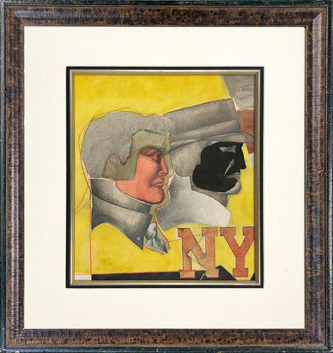 THE ENDURING SPIRIT NEW YORK by Richard Lindner (1963) : Work on Paper ...