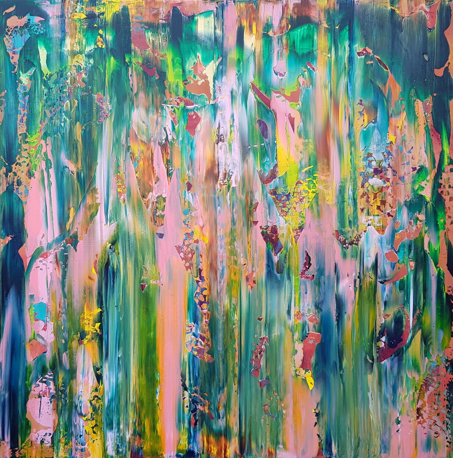 Rain of joy by Ivana Olbricht (2024) : Painting Acrylic on Canvas ...