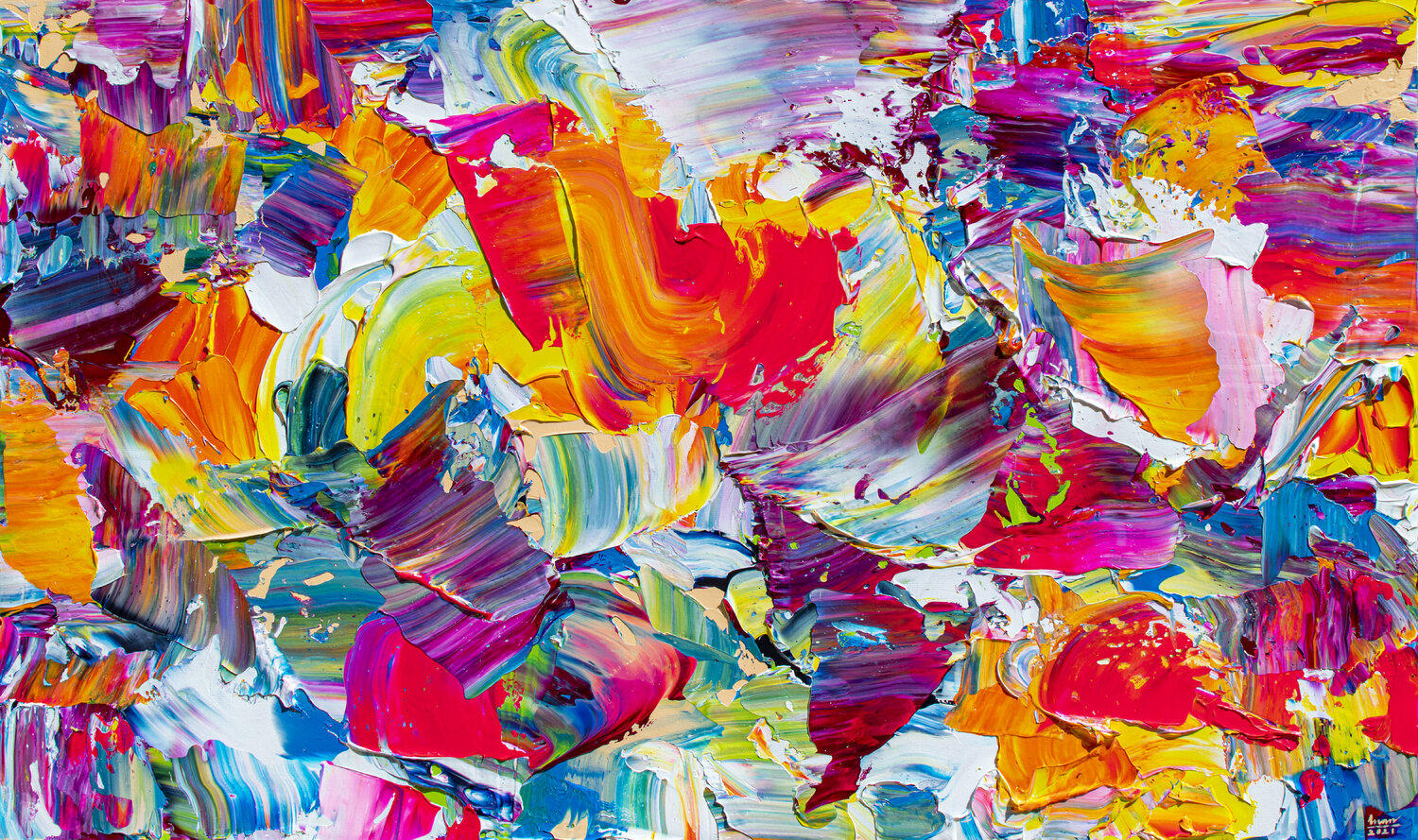 Abstract Love Acrylic Painting