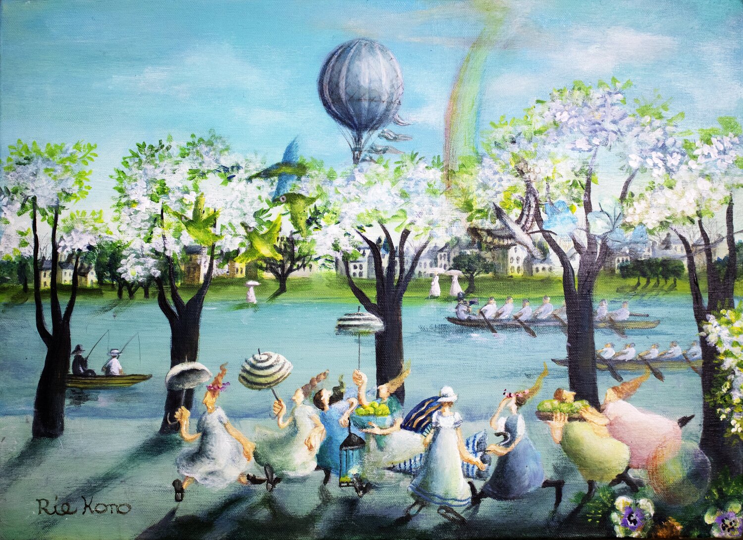 JOY by Rie Kono (2023) : Painting Acrylic on Canvas - SINGULART