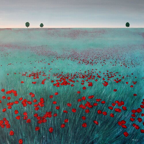 Poppy Field - Limited Edition de Kirstin Mccoy (2024) : Impression Giclée sur Papier - Singulart