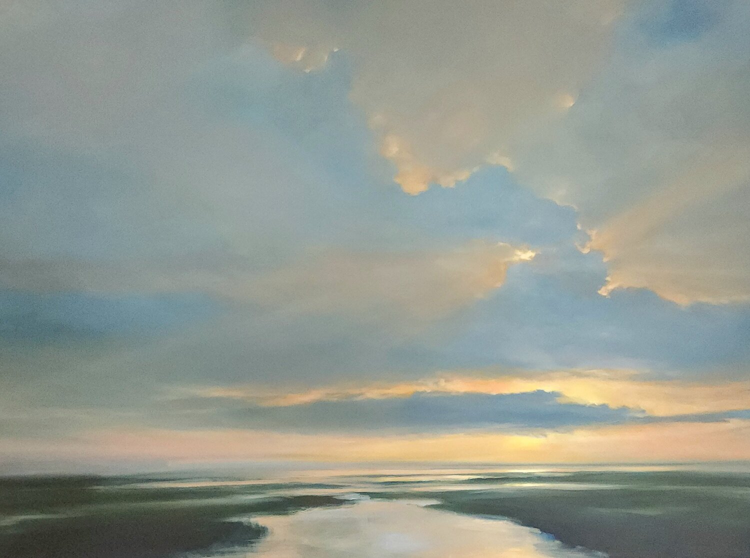 Tidal Light by Joanne Parent (2023) : Painting Oil on Canvas - Singulart