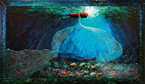 The Long Net , Olympic edition by Stjepko Mamic (2018) : Painting ...