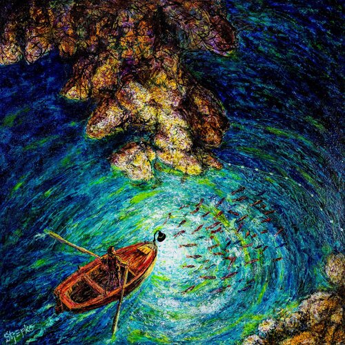 TRAPULA by Stjepko Mamic (2022) : Painting Pigments on Linen - Singulart