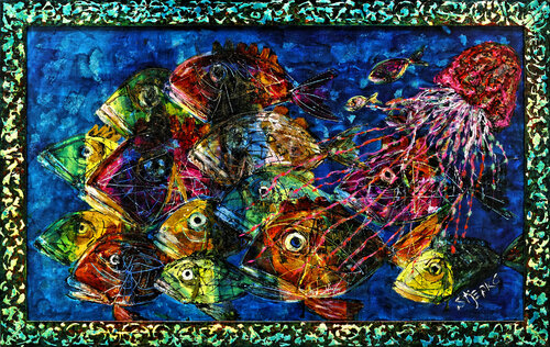 Fish tribe from Nicaragua by Stjepko Mamic (2017) : Painting Acrylic ...