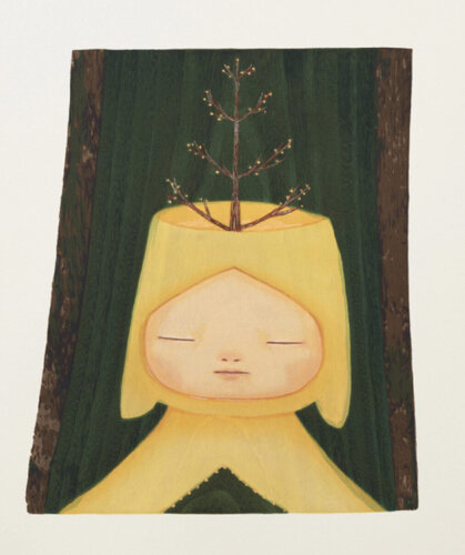 Tree of beginning by Moe NAKAMURA (2022) : Print Relief Printing ...
