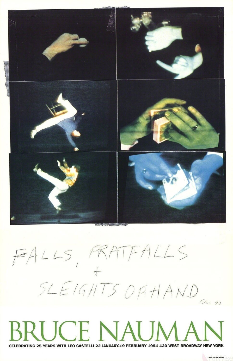 Falls, Pratfalls + Sleights of Hand von Bruce Nauman (1994): Druck ...