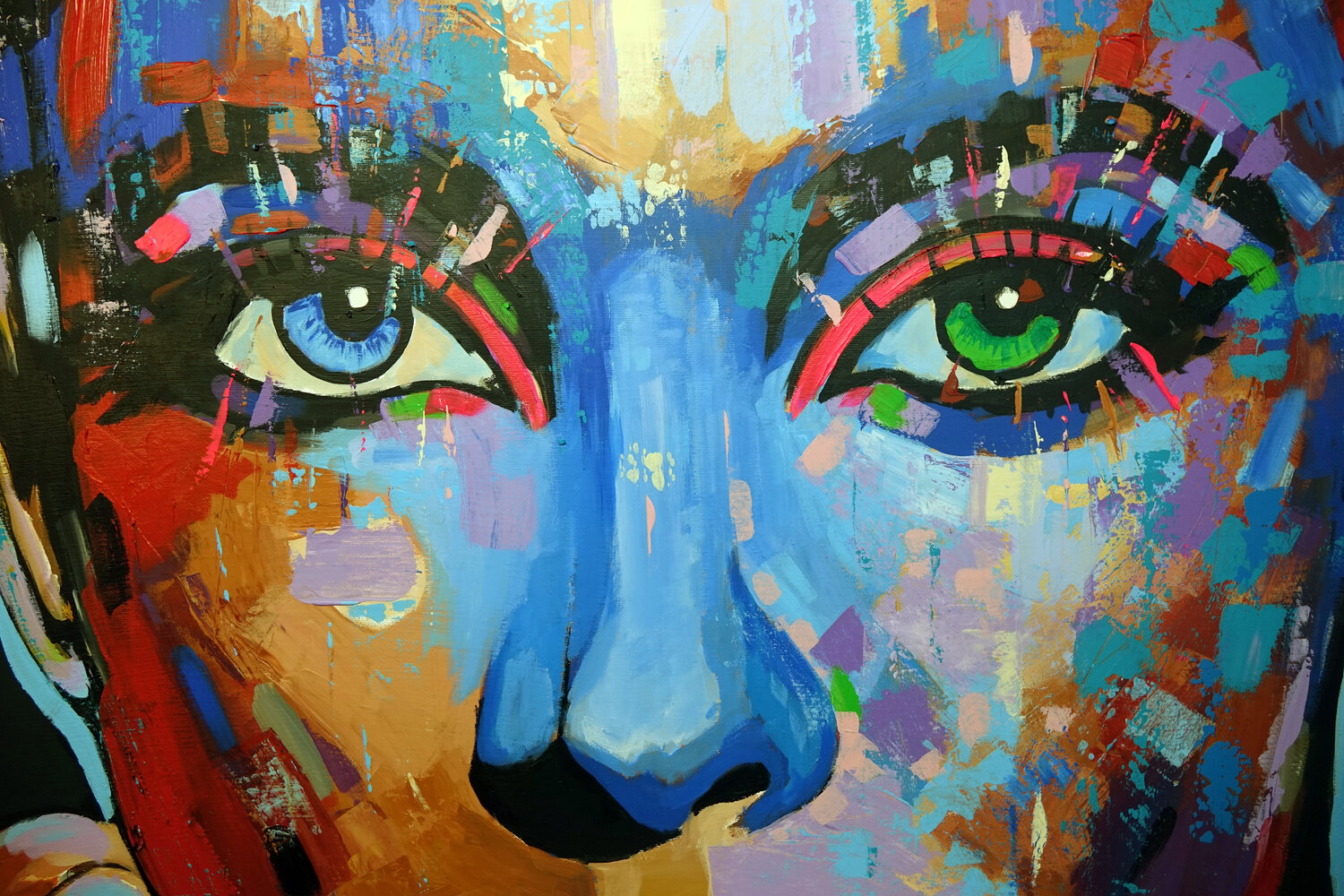 Face 61 by Wojtek Babski (2023) : Painting Acrylic on Canvas - Singulart