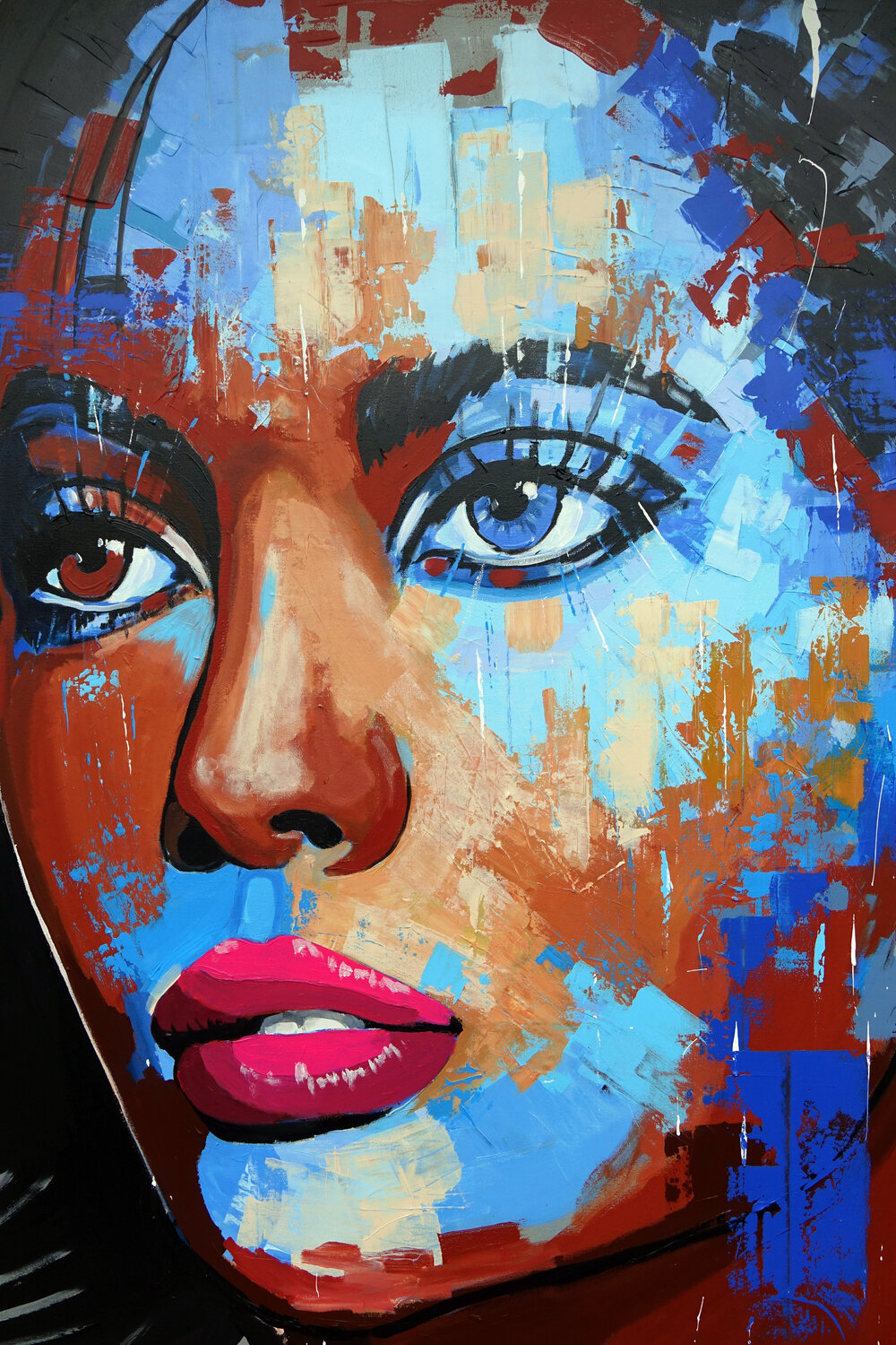 Face 62 by Wojtek Babski (2023) : Painting Acrylic on Canvas - Singulart