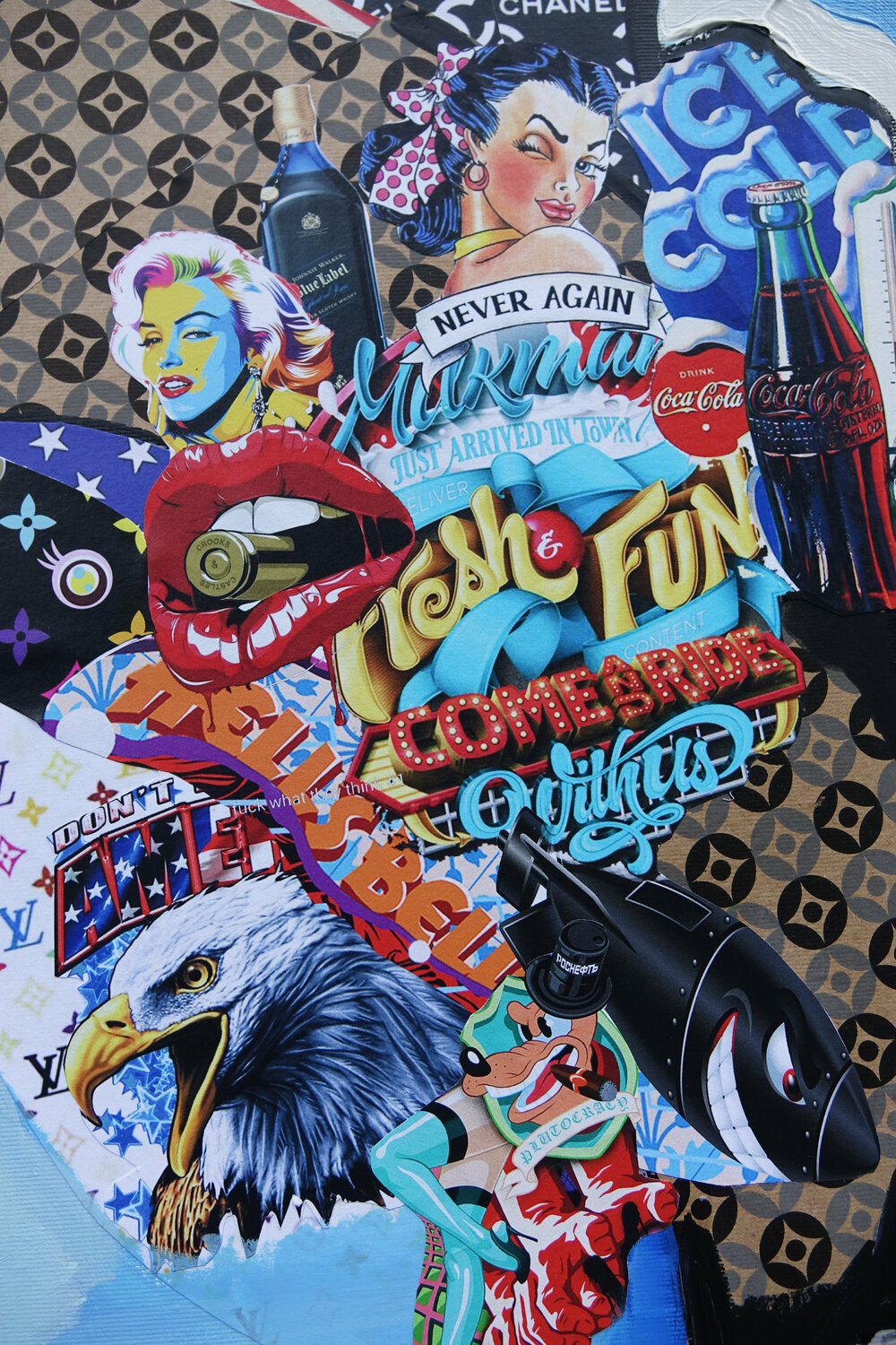 Christy by Wojtek Babski (2020) : Painting Acrylic, Collage on Canvas - Singulart